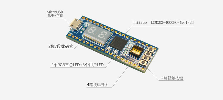 小脚丫step FPGA核心板MXO2 Lattice FPGA开发板,Lattice,FPGA-电子芯吧客（www.icxbk.com）