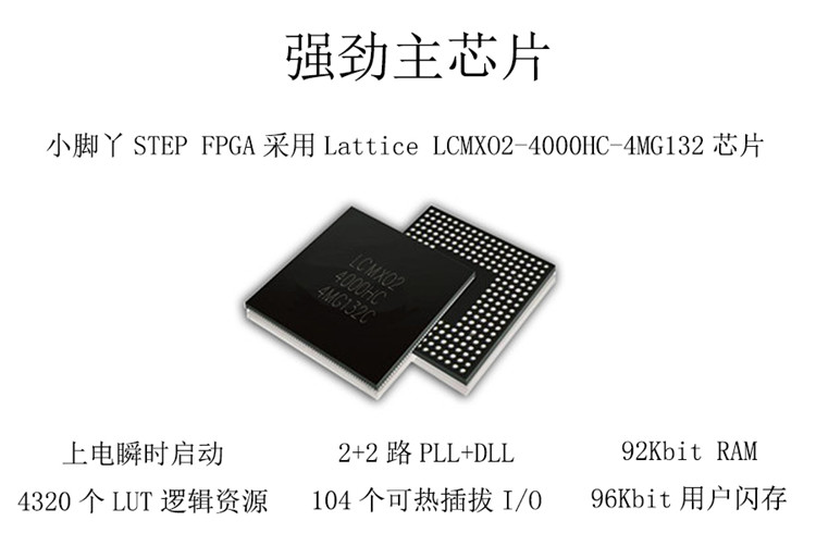 小脚丫step FPGA核心板MXO2 Lattice FPGA开发板,Lattice,FPGA-电子芯吧客（www.icxbk.com）